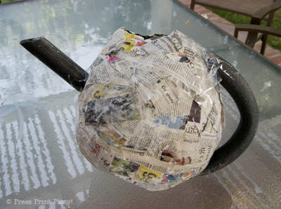 Teapot Piñata tutorial for a Tea Party by Press Print Party!
