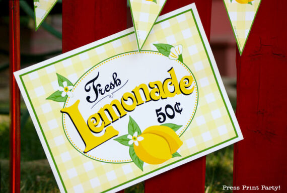 Free Lemonade Stand Printables and Ideas - Press Print Party!
