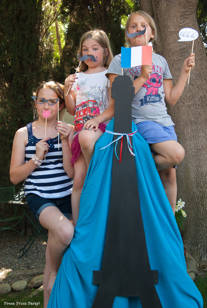 French Photo Booth Props Paris Party - Press Print Party