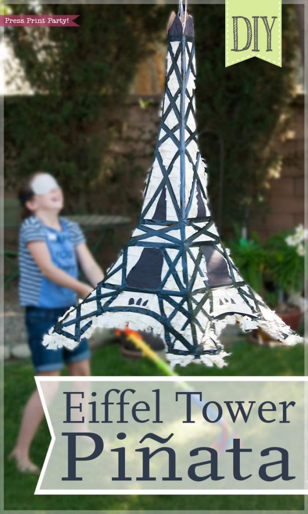 Eiffel Tower Pinata DIY - Paris Pinata - Party Decorations - Press ...