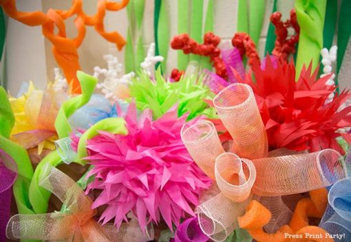 How to Make a Coral Reef Decoration - by Press Print Party!