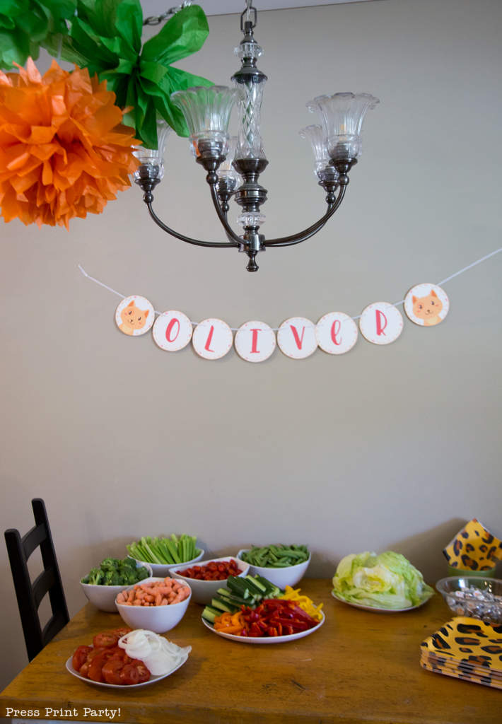 Oliver's Adorable Tabby Cat Party - by Press Print Party