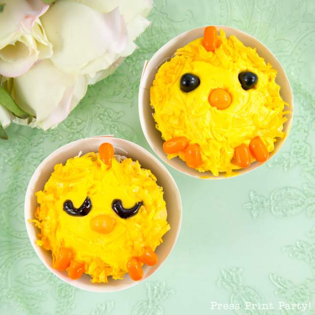 How to Make the Cutest Easter Chicks Cupcakes