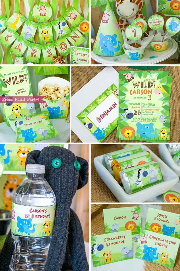 Wild Jungle Party Ideas (DIY Jungle Safari Party) - Press Print Party!