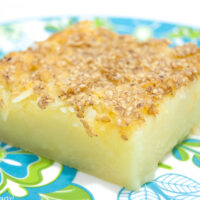 Hawaiian Coconut Butter Mochi Cake (Gluten Free) - Press Print Party!