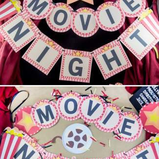 Popcorn Box Printables (Vintage Look) - Instant Download - Press Print ...