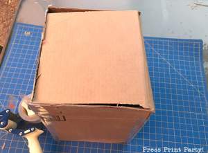 How to Make a Popcorn Box Pinata (Movie Night Ideas) - Press Print Party!