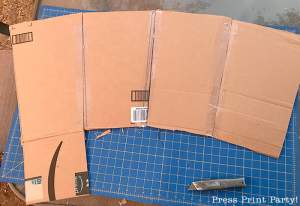 How to Make a Popcorn Box Pinata (Movie Night Ideas) - Press Print Party!