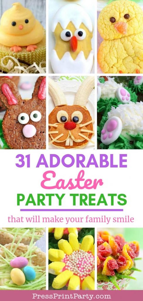 31 Adorable Easter Treats Ideas to Make You Smile - Press Print Party!