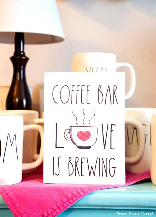 DIY Farmhouse Coffee Bar Sign ideas