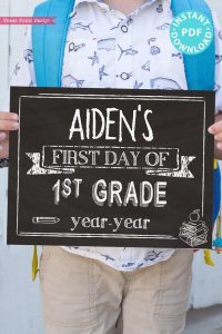 Free First Day of School Printable Signs (2025-2026 School Year)