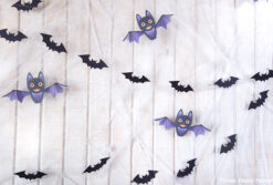 FREE Printable Hanging Bat - Halloween Craft for Kids - Press Print Party!