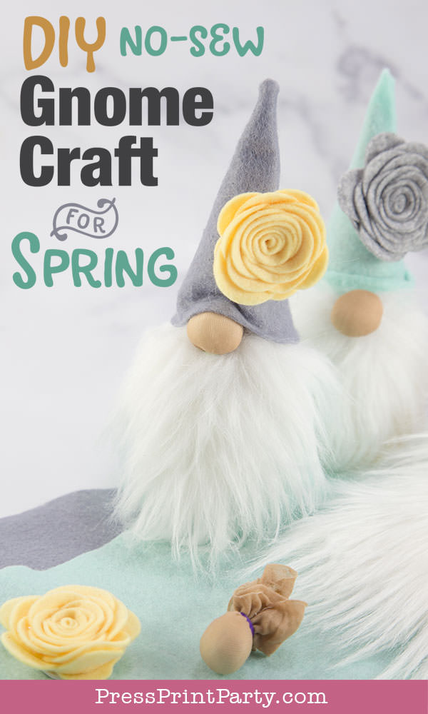 DIY No-Sew Gnome Craft for Spring - How to Make a Gnome