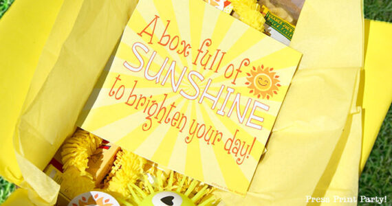 50 Cheery Box of Sunshine DIY Gift Ideas and Printables to Give