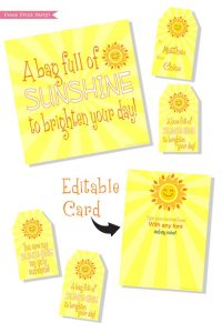 Sunshine Box Printables - Make Someone Happy - Press Print Party!