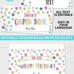 Birthday Coupon Book Printable, Pink - Press Print Party!