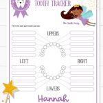 Tooth Fairy Lost Tooth Chart Printable, Blue - Press Print Party!