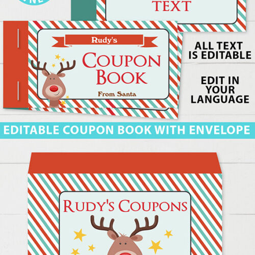 Christmas Coupon Book Printable, Holly - Press Print Party!