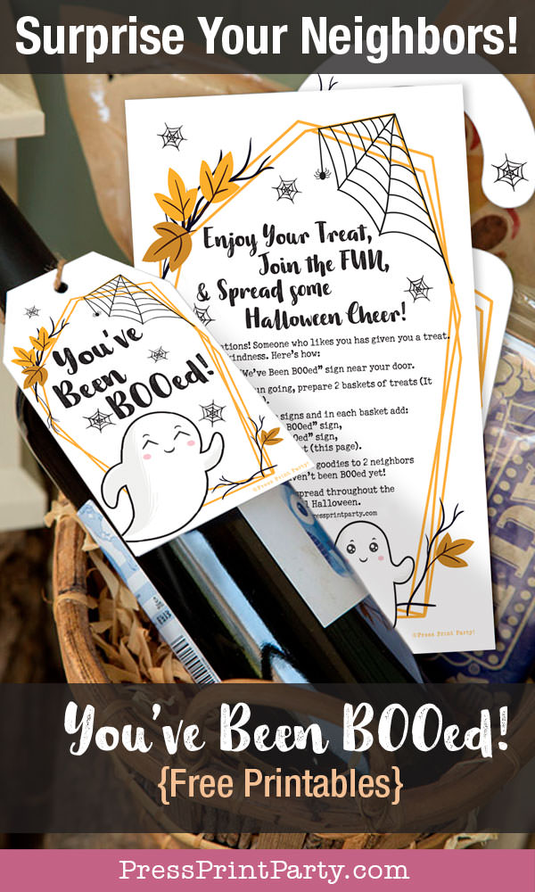 "You've Been Booed!" Free Printables and Ideas - Press Print Party!