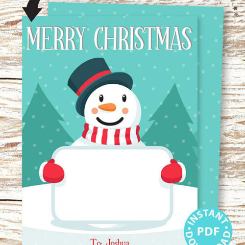 Christmas Gift Card Holder Printable, Santa - Press Print Party!
