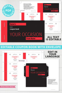 111 Love Coupon Book Ideas For Couples - Press Print Party!
