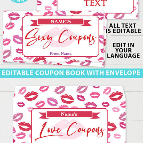 Valentine's Day Coupon Book Printable [Hearts] Press Print Party!