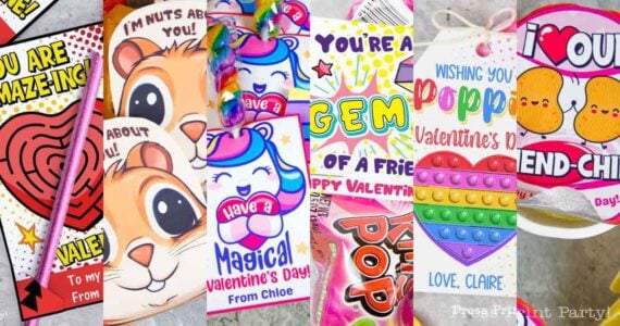 27 Unique Printable Kids Valentines Cards Ideas for School - Press ...