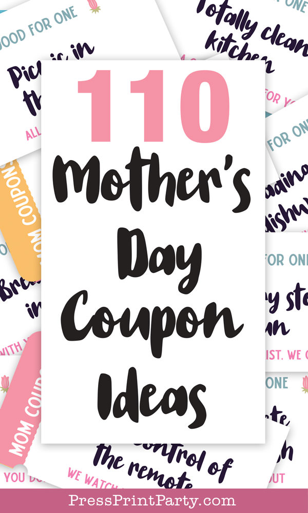 110 Mother's Day Coupon Ideas to Celebrate Your Mom Right