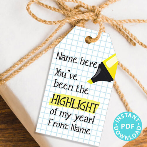 Teacher Appreciation Gift Tags Printable, "Thanks for Owl you do!"