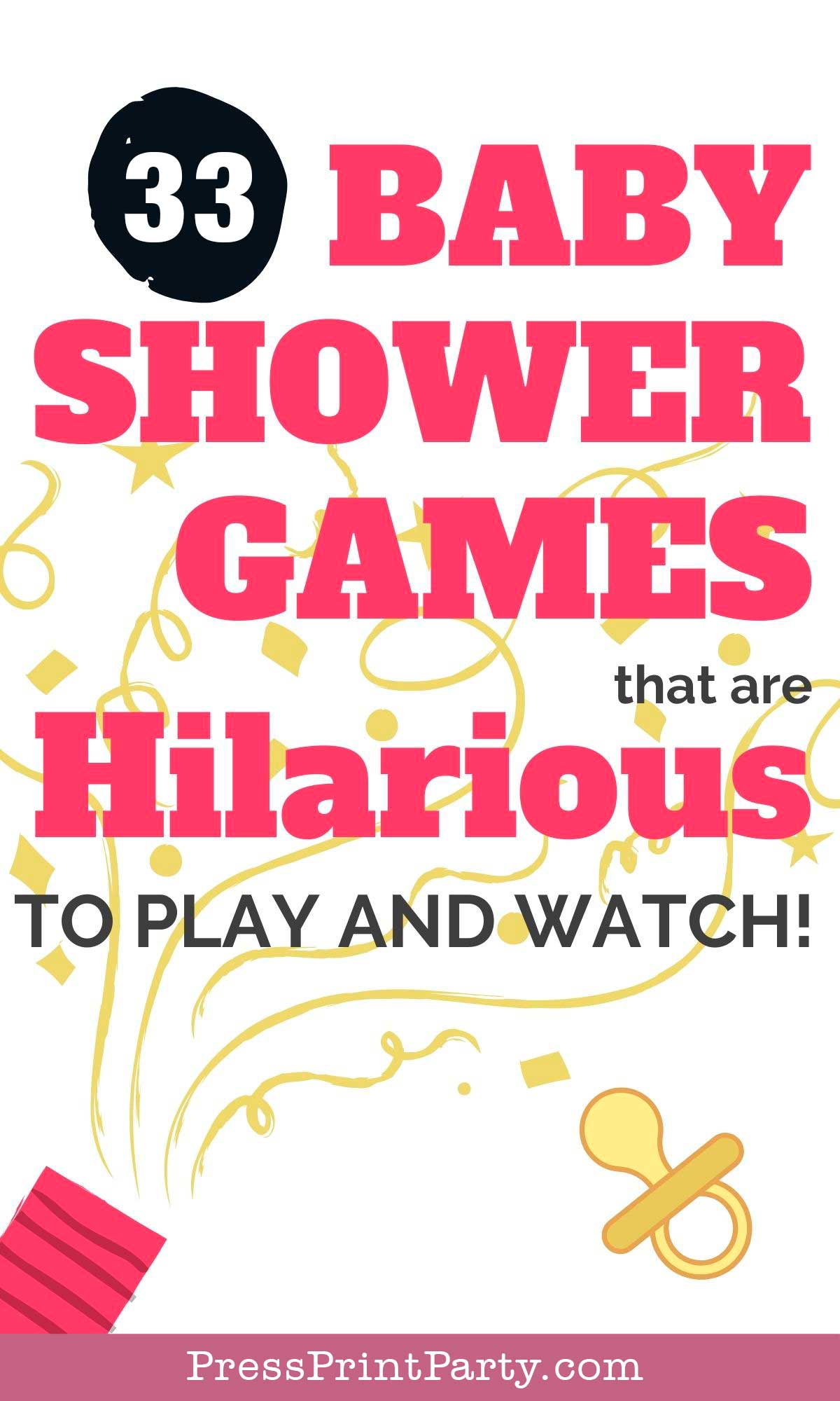 33 Baby Shower Game ideas that are Hilarious to Play and Watch