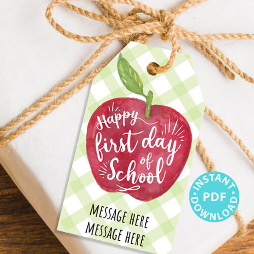 Back to School Teacher Gift Tags, If teachers were apples, I'd pick you - 2