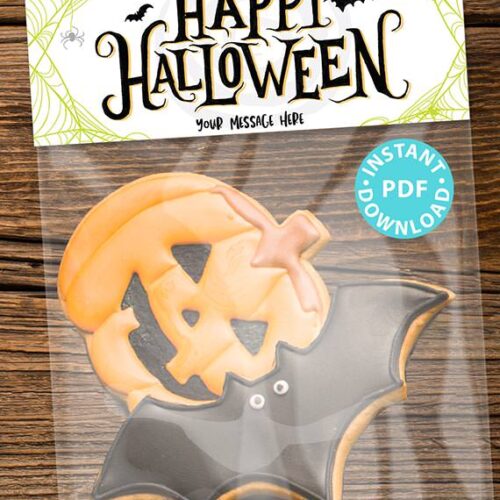Happy Halloween Treat Bag Topper Printable - Press Print Party!