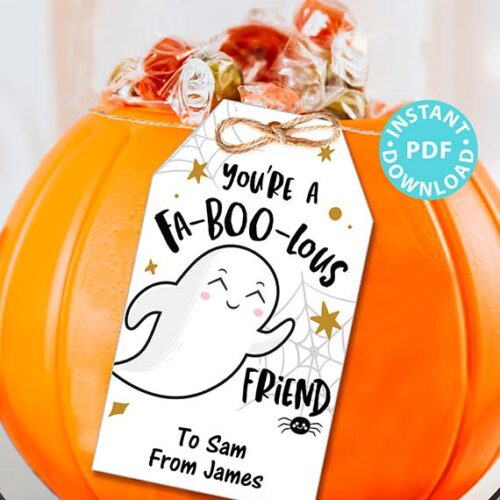 Halloween Tag Printable, Fang-tastic Dracula - Press Print Party!