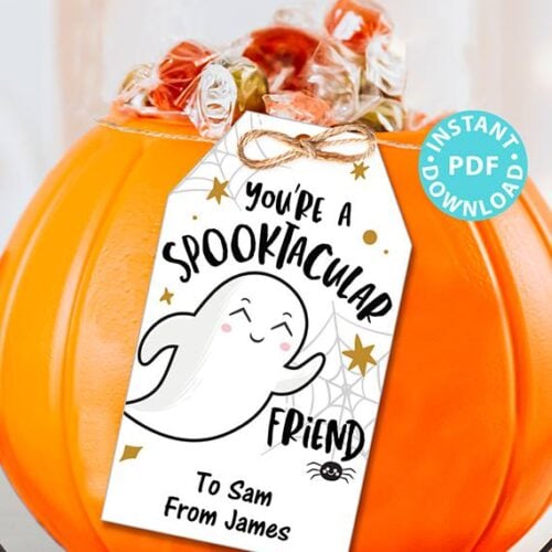 Halloween Tag Printable, You're Spooktacular Ghost2 - Press Print Party!