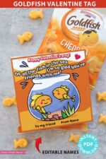 Goldfish Valentine Printable Card, Of All the Fish in the Sea I'm so ...