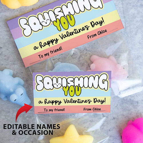 Blow Pop Valentines Printable Heart Template - You Make my Heart Pop