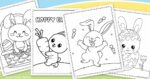 10 Fun Easter Bunnies Coloring Pages For Kids (Free)