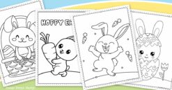 10 Fun Easter Bunnies Coloring Pages For Kids (Free)
