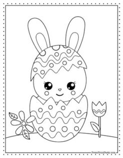 10 Fun Easter Bunnies Coloring Pages For Kids (Free)