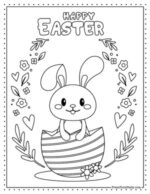 10 Fun Easter Bunnies Coloring Pages For Kids (Free)