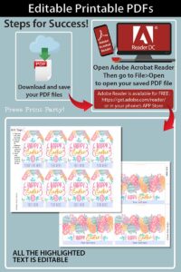 Easter Gift Tag & Easter Bag Topper Printable - Press Print Party!