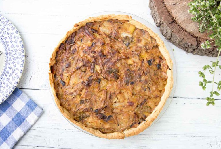 Authentic French Leek Tart Recipe (Flamiche aux Poireaux)