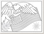 10 Free Coloring Pages of the American Flag for Kids
