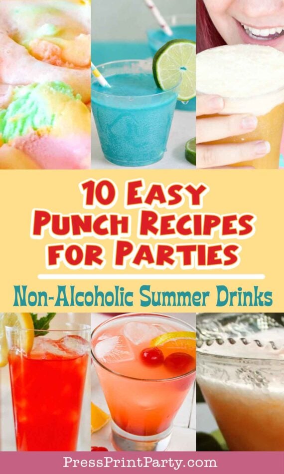 10 Easy Punch Recipes for Parties, Non-Alcoholic Summer Drinks - Press ...