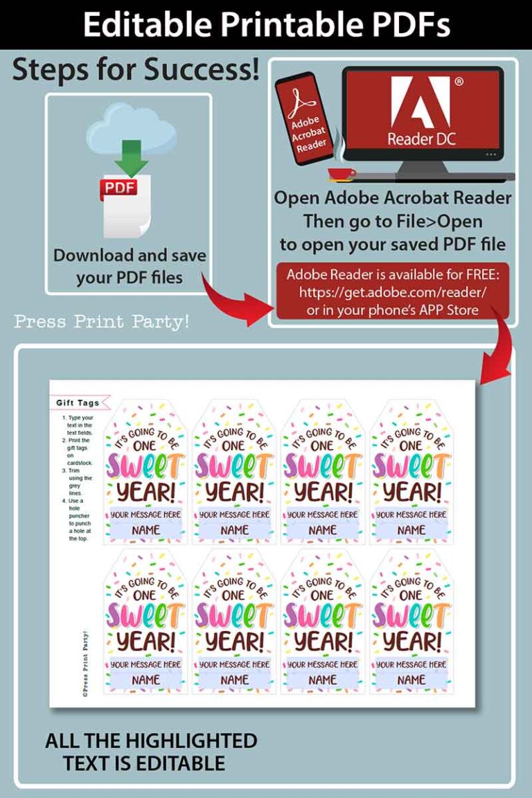 Back to School Teacher Gift Tags Printable Sweet Year