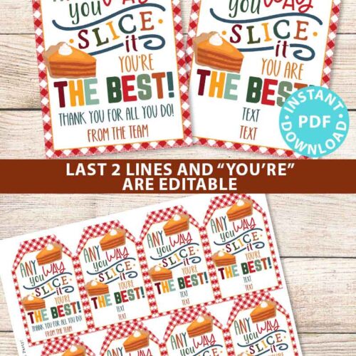 Thanksgiving Gift Tags, A Little Fall Treat for Someone Sweet - Press ...