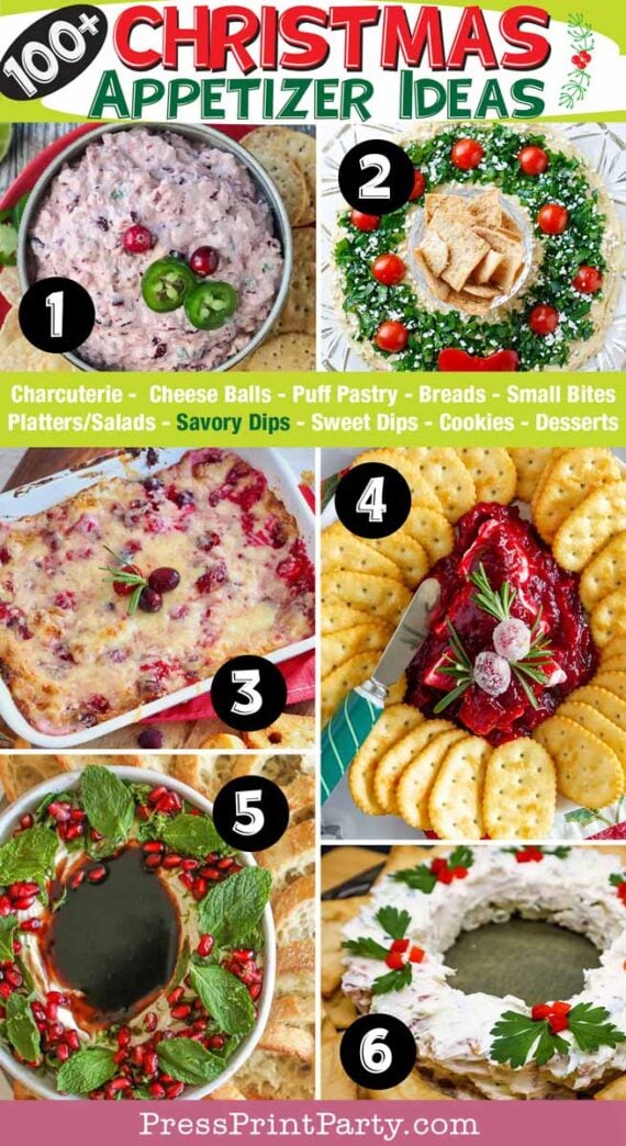 100+ Fun and Easy Appetizers for a Christmas Party