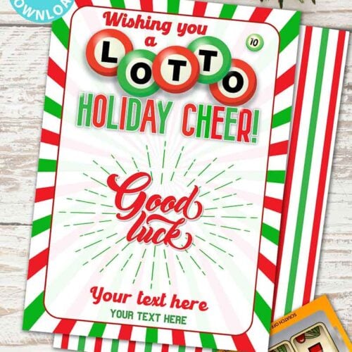 Christmas Lottery Ticket Holder, Thanks a Lotto for all you do - Press ...