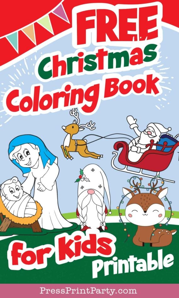 10 Free Festive Coloring Pages for Christmas Perfect for Kids - Press ...