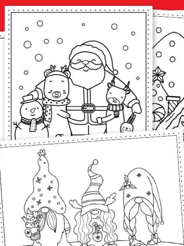 10 Free Christmas Coloring Pages for Kids - Press Print Party